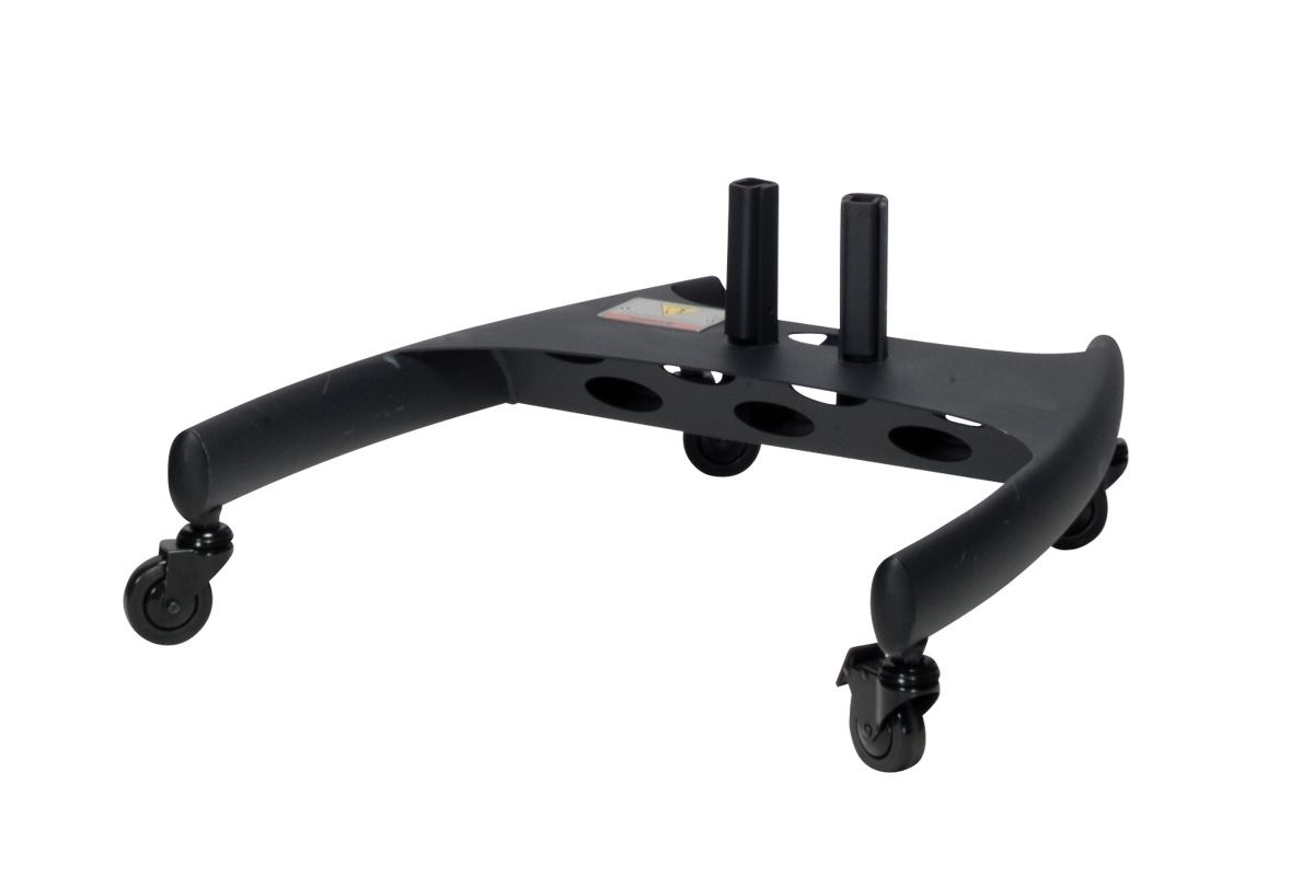 Dual Pole Mobile Cart Base with Nesting Capability | Premier Mounts