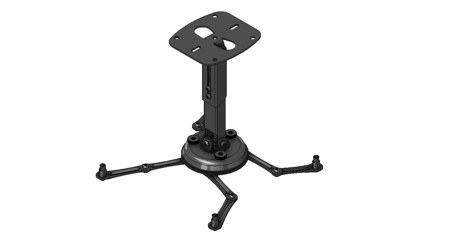 Adjustable Height Projector Mount for Projectors Weighing Up to 25 lb ...
